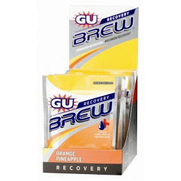 Energetický rozpustný prášek GU BREW Recovery Orange Pineapple - Teamsport