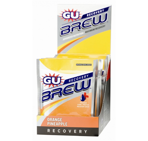 Energetický rozpustný prášek GU BREW Recovery Orange Pineapple - Teamsport